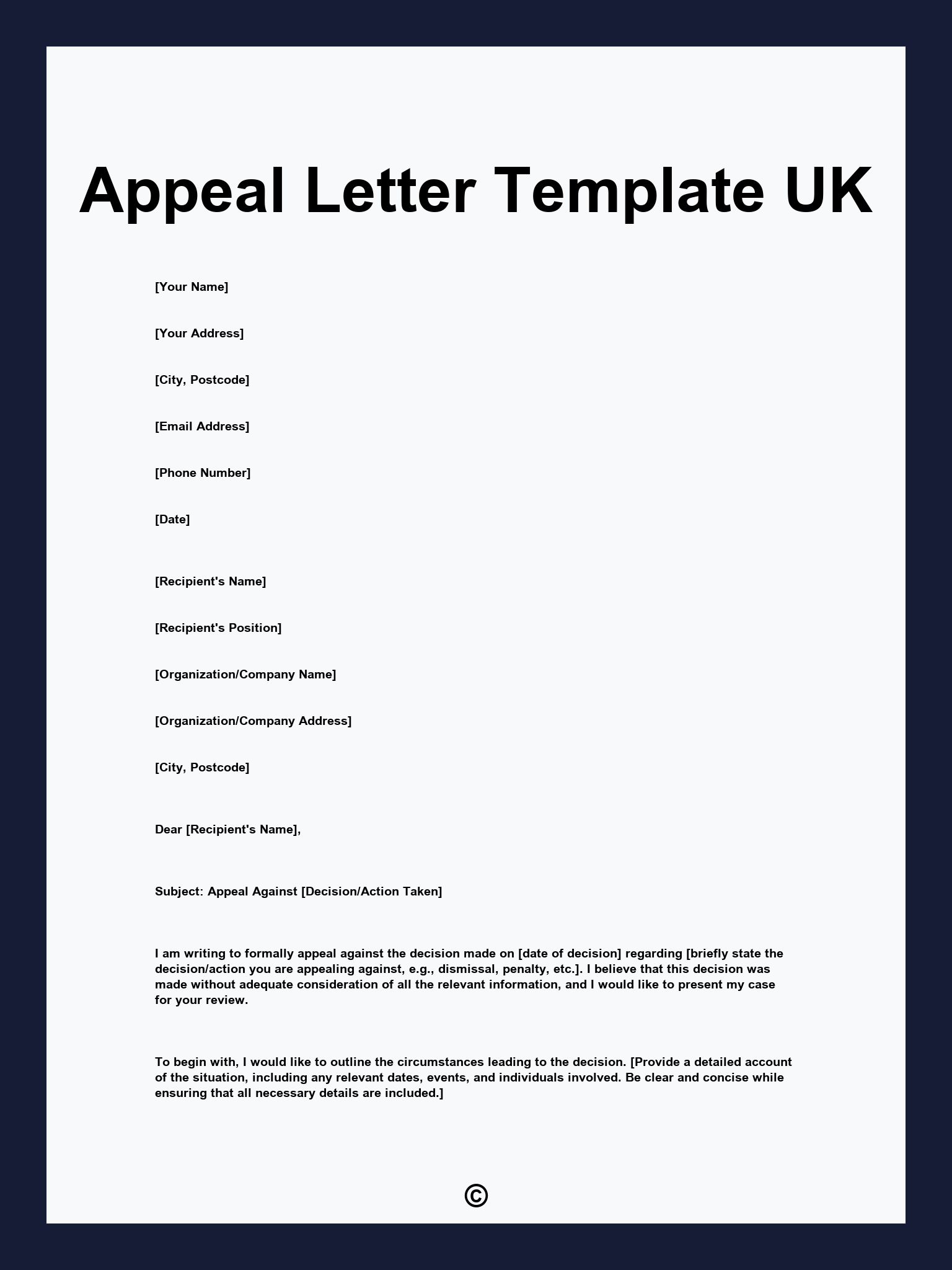 Primary Appeal Letter Template Uk Template Free Pdf - Infoupdate.org
